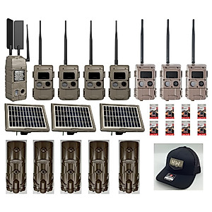 Cuddelink Cuddeback 1 Model G-5109 Cellular Camera Powered by Verizon 7 Remote Cameras L Series 3 Solar Power Banks Models PW-3600 5 Battery Power Banks New Model 8 16GB SD Cards 1 HW Hat New