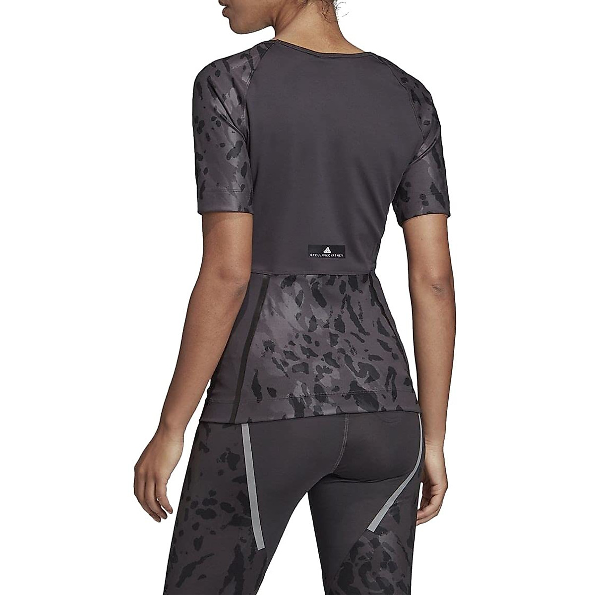 ADIDAS by Stella McCartney Women's Run TEE, Utility Black (as1, Alpha, xx_s, Regular, Regular)