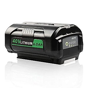 OP40601 40V 6.0Ah Replacement Battery for Ryobi 40V Lithium-ion OP4050A OP40201 OP40261 OP4040 OP40301 OP4060A Compatible with RY40460 RY40530 RY40250 RY40402A RY40201A RY40406BTL RY40602