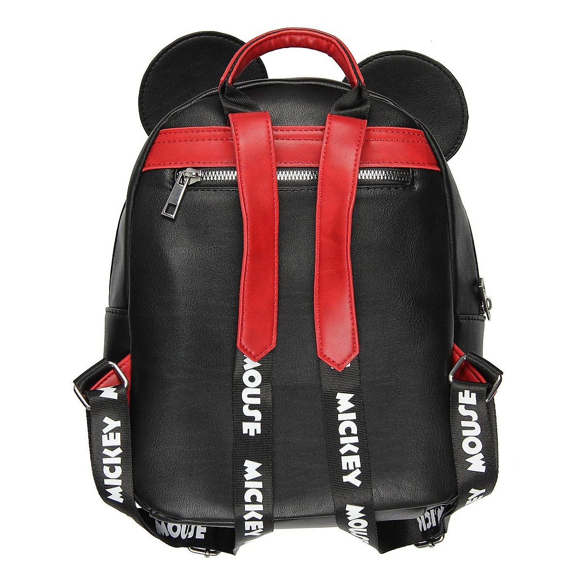 Disney Mickey Mouse 3D Character Ears Faux Leather Mini Backpack Purse