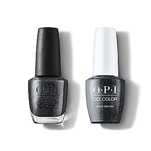 XPRESS ECOMMERCE NAIL ART STICKER WITH MATCHING GEL AND NAIL POLISH SIZE 15ML - 0.5 FL OZ COLOR: Heart And Coal