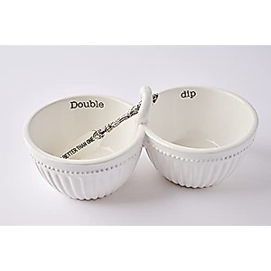 Mud Pie Ceramic Double Dip Set of 2