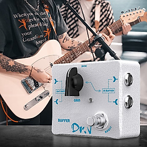JOYO Buffer Pedal Effect Built-in Double Buffer Groups and Boost for Electric Guitar Bypass High-end Edition Dr.J Series (D57)
