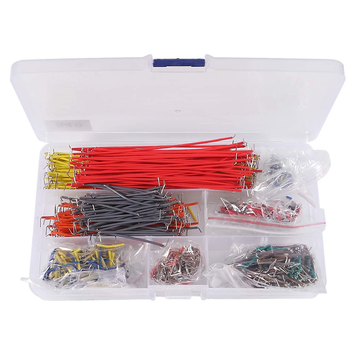 840 Pieces Preformed Breadboard Jumper Wire Kit 14 Lengths Assorted Jumper Wire for Breadboard Prototyping Circuits