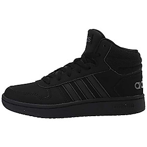 adidas Men's Hoops 2.0 MID Sneaker, core Black/core Black/Grey Six, 9.5 M US