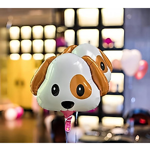 Puppy Dog Emoticon bag Balloon 3pcs 28Inch/Puppy Dog Head Balloons/Dog Birthday Balloon/Halloween Decoration Balloons/Adopt Puppy Party Decoration/Animal Party/Baby Showers/Spoof Theme Party
