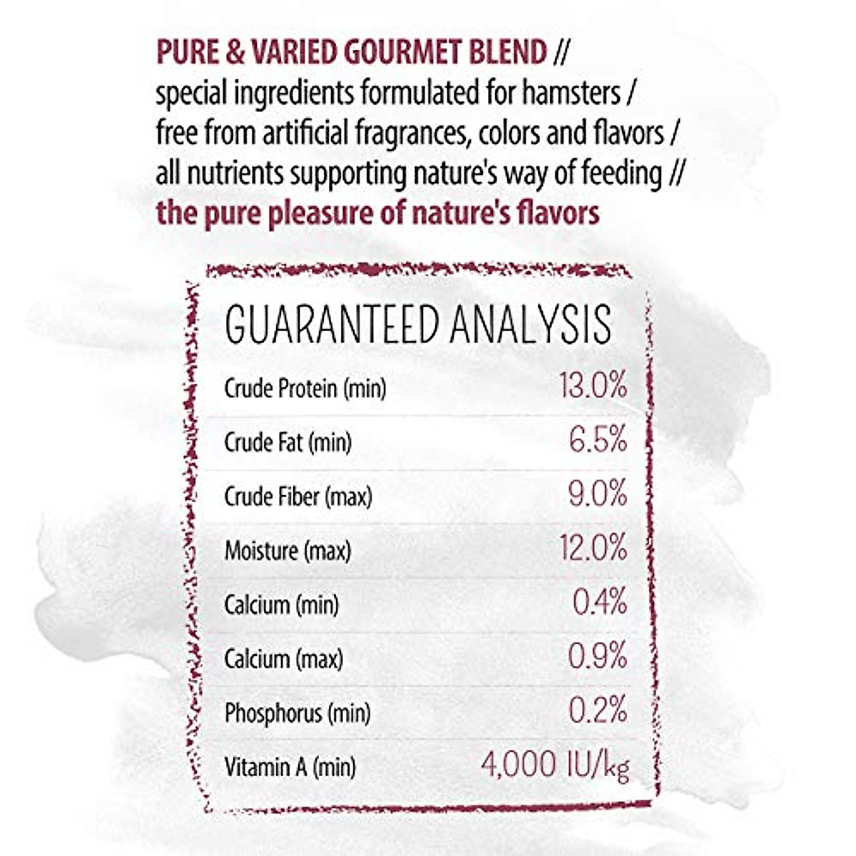 Witte Molen Pure Hamster Food Seed Mixture Mealworms, Sunflower Seeds, Puffed Rice, Grape Nuts, No Artificial Preservatives Dry Food, 1.7 lbs (2 Pack