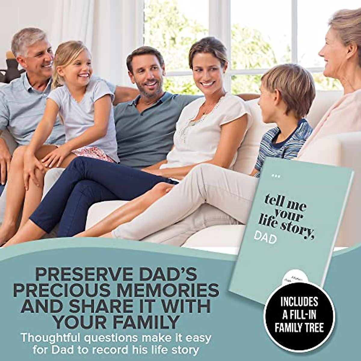 Tell Me Your Life Story, Dad: A Father’s Guided Journal and Memory Keepsake Book (Tell Me Your Life Story® Series Books)