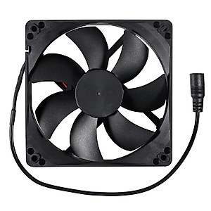 2pcs Blower Cooling Fan 120x25mm 110V 220V AC Powered Cooling Fan Dual-Ball Bearings 3 to 12V Speed Controller Fan for Receiver DVR Compatible with PlayStation Xbox Component