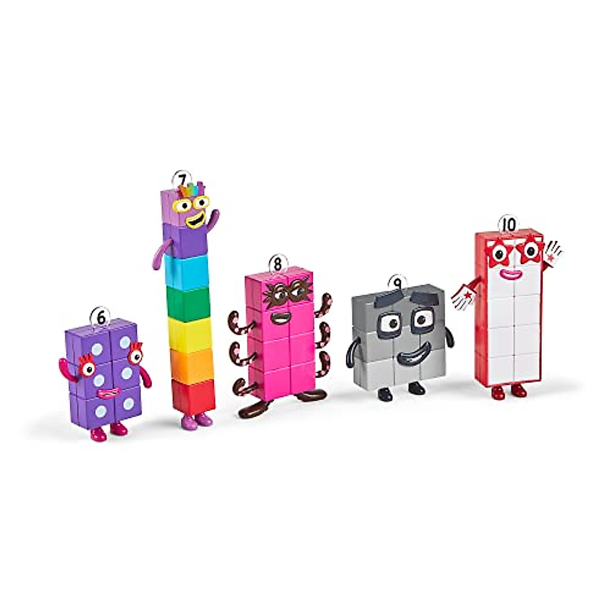 Learning Resources Numberblocks Friends Six to Ten, Play Figures, Official Collectible Figures for Kids Aged 3 and Up