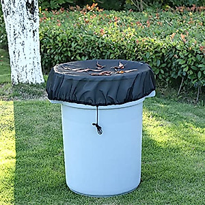 Owl Focus 37.5 Inch Mesh Cover for Rain Barrel,Rain Bucket Leaf Filter Screen Cover
