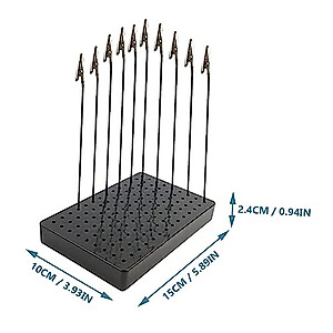 EXCEART 3 Sets Color Clip Base Spray Paint for Plastic Models Coloring Tools Airbrush Hobby Model Holder Coloring Clamps DIY Coloring Clips Workbench Paint Rack Bamboo Stick Easel Bracket