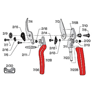 Felco Pruning Shears (F 7) - High Performance Swiss Made One-Hand Garden Pruners