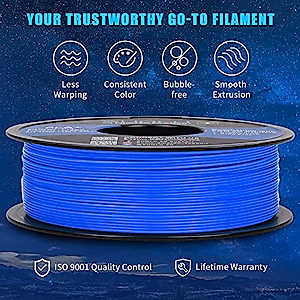 SUNLU PLA+ Filament 1.75mm 10KG PLA Plus 3D Printing Filament for 3D Printer & 3D Pens Tolerance Accuracy +/- 0.02 mm, 11x1KG (3 Colors)