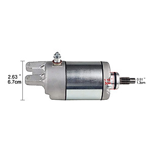 WATERWICH Starter with Soleniod Compatible with Honda 300 fourtrax Trx300 Trx300fw Trx300ex ATC250 250ES 1987-2000 Replaces 31200-HC4-023 31200-HC4-033 SM13213 128000-440