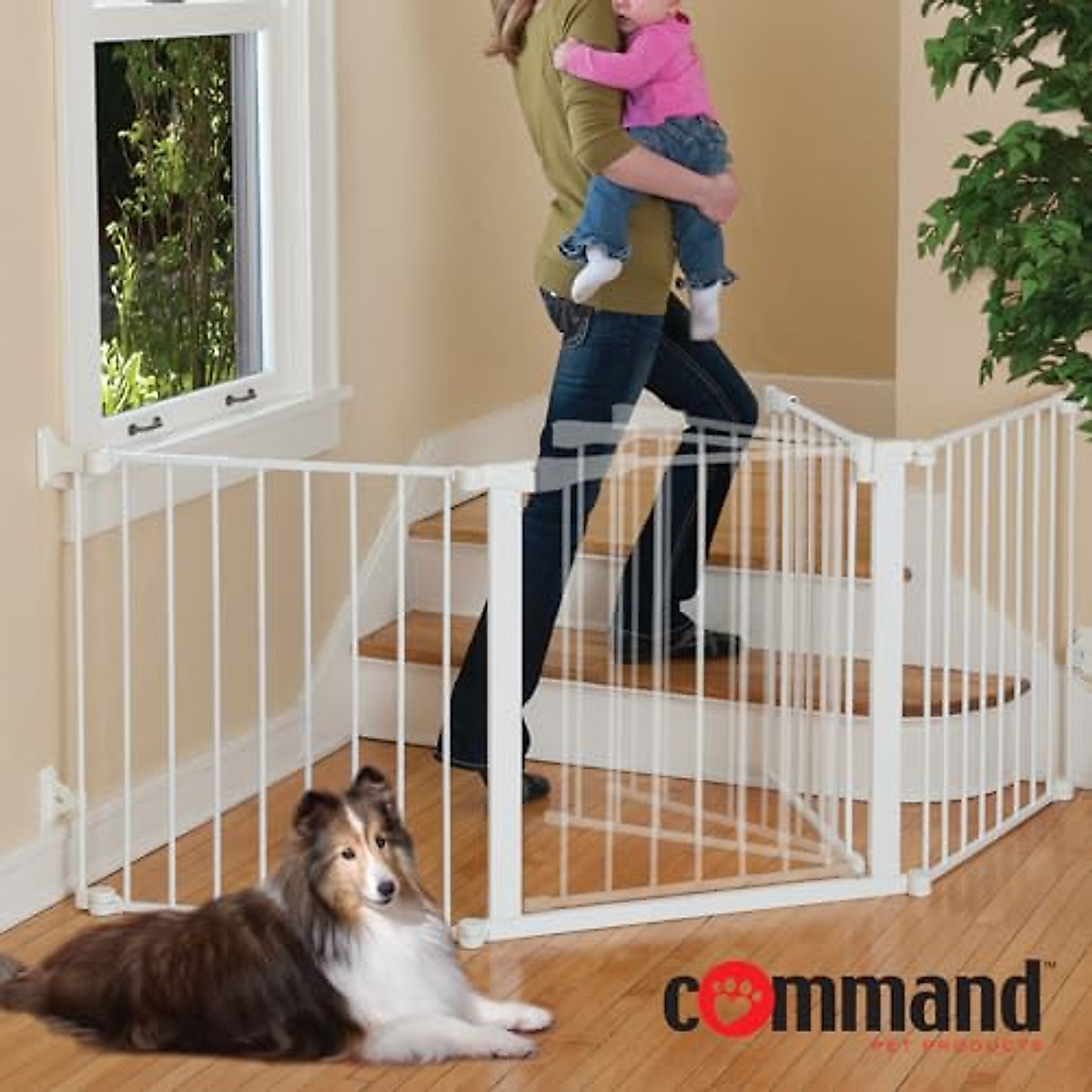 Command Pet Custom Fit Gate, 29.5", White (PG5300)