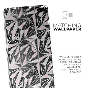 DesignSkinz Karamfila Silver & Pink Marble V4 Protective Vinyl Decal Wrap Skin Cover Compatible with The Samsung Galaxy S20 (Screen Trim & Back Glass Skin)