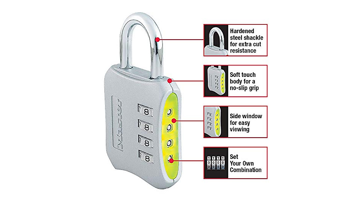 Master Lock Resettable Combination Locker Lock for Schools