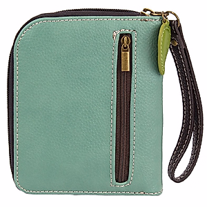 Chala Blue Bird Zip-Around Wristlet Wallet - Bird Lover Gift
