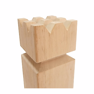 Yard Games Kubb Regulation Size Outdoor Tossing Game with Carrying Case, Instructions, and Boundary Markers