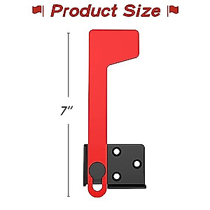 Red Mailbox Flag Replacement Galvanized Steel Mailbox Replacement Flag Kit Universal Outgoing Mail Mailbox Flag Proof Metal Replacement Flag Peel and Stick Universal Mailbox Flag for Outgoing Mailbox