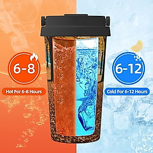 WANGXUEE Hello Autumn Print 500ml Stainless Steel Travel Tumbler Double Wall Vacuum Insulated Coffee Mug