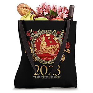 2023 Year of the Rabbit Chinese New Year Zodiac Lunar Bunny Tote Bag