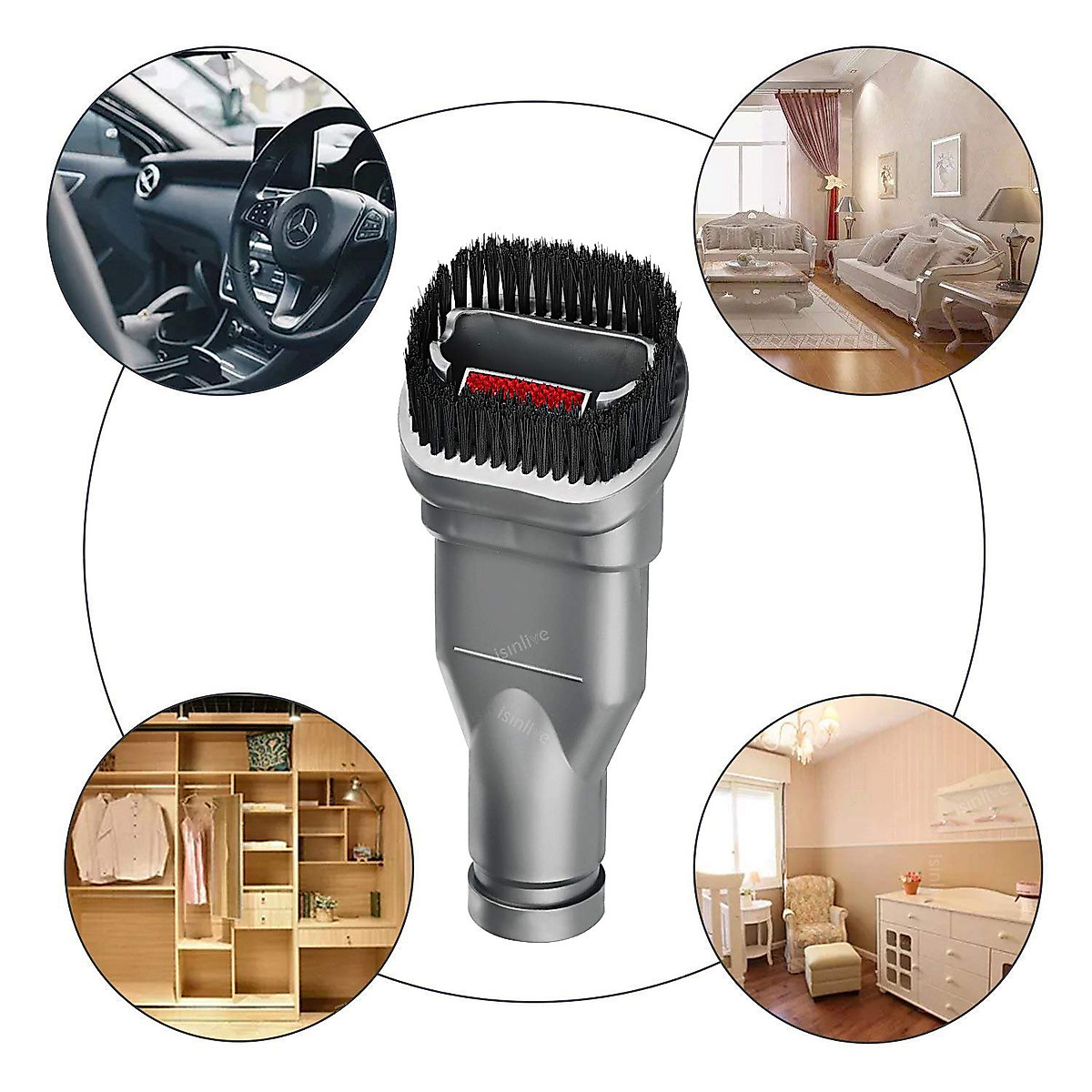 isinlive Motorhead Replacement for Dyson V6 DC30 DC31 DC34 DC35 DC39 DC41 DC44 DC45 DC52 DC58 DC59 DC61 DC62 DC63 DC74 Attachments Home Cleaning Tools Brush Kit