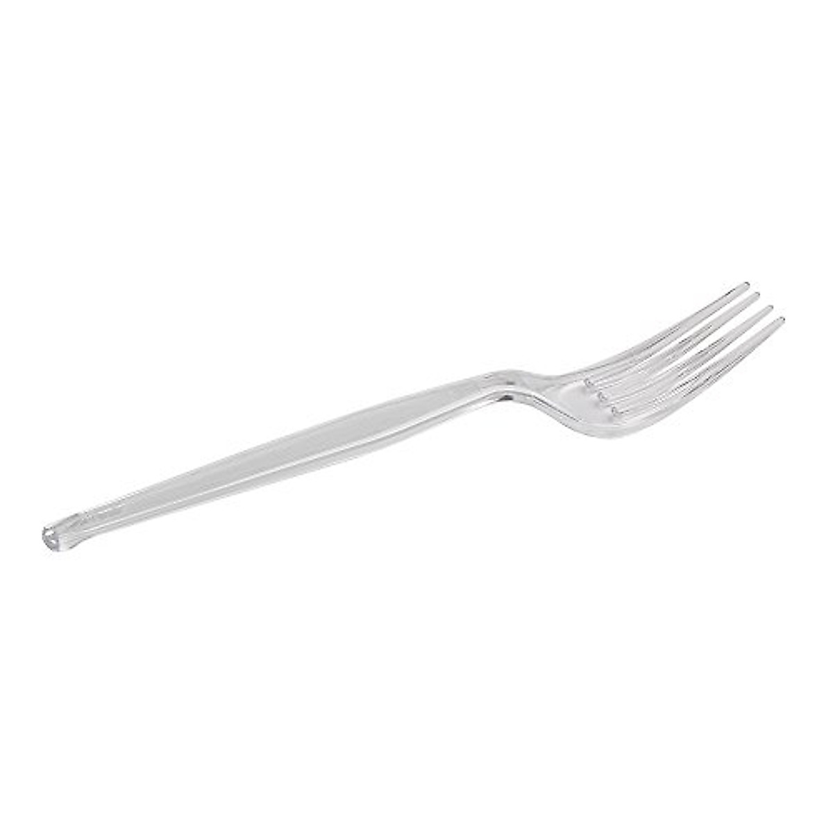 Dixie 7.13" Heavy-Weight Polystyrene Plastic Fork by GP PRO (Georgia-Pacific); Clear; FH017 ; Case of 1;000