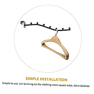 Zerodeko 2pcs Clothes Hook Metal Clothes Rack Peg Board Hooks Heavy Duty Clothes Hanger Rack Rolling Clothes Rack Closet Rod Storage Organizer Heavy Duty Coat Hook Hooks for Hanging Clothes