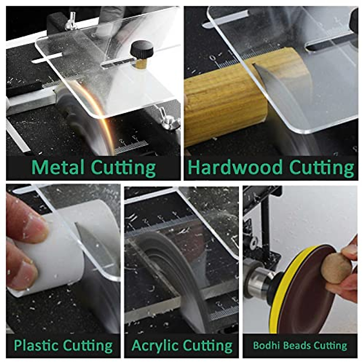 Mini Table Saw,Multifunctional Mini Tablesaw w/Sliding Ruler to Adjust Speed Tablesaw Saw Portable Table Saw Electric Bench Saw Cutter Power Saws for Crafts DIY Handmade Wooden Model Craft