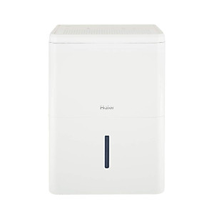 Haier 20 Pint Portable Dehumidifier, Perfect for Bedroom, Basement & Garage, Ideal for High Humidity or Damp Areas, Empty Bucket Alarm, Clean Filter Alert & LED Digital Controls, Energy Star, White