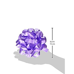 Berwick Offray 6'' Diameter Large Gift Bow, Purple Lavender