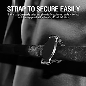 CoStySee Magnetic Phone Mount for Gym,Fitness Mount with Velcro Strap for Watching/Record Video/Taking Photo in Indoor Cycling/Treadmill,Compatible with Magsafe and iPhone 14/13/12 Series…