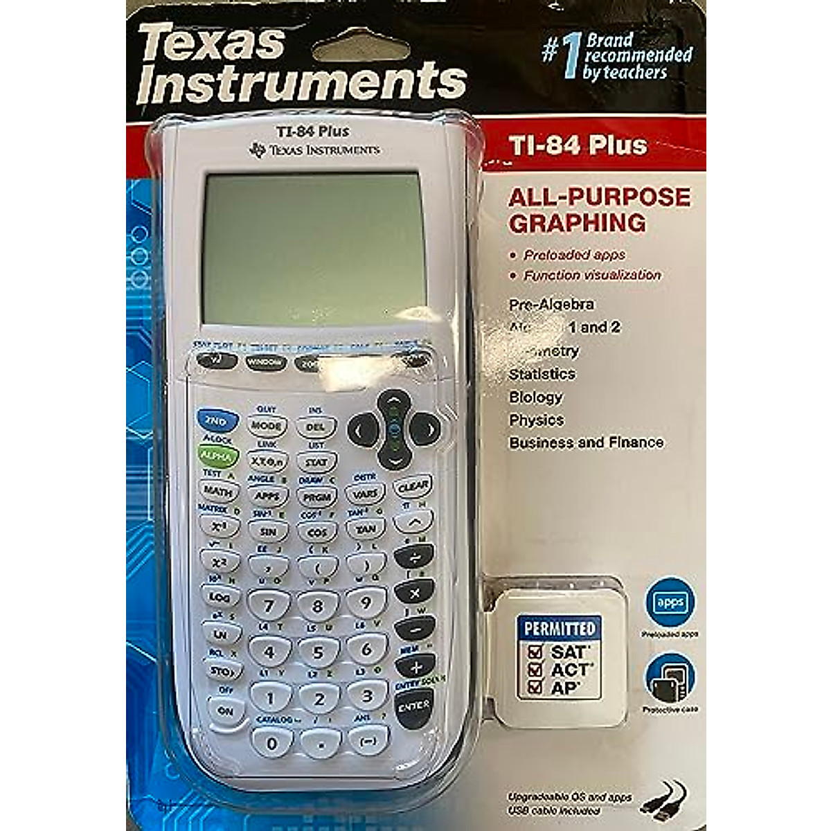 Texas Instruments Ti-84 Plus Graphing Calculator, White