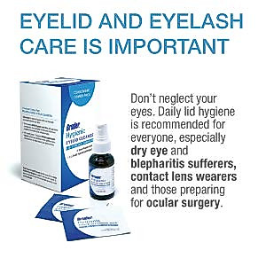 Bruder Hygienic Eyelid Cleansers Value Pack | Hygienic Eyelid Wipes & Eyelid Solution Spray | for Daily Eyelid and Lash Care