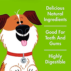 Chewsday Small Daily Dental Dog Chews, Minty Fresh and Cinnamon Clean, Made in The USA, Natural Highly-Digestible Oral Health Treats for Healthy Gums and Teeth