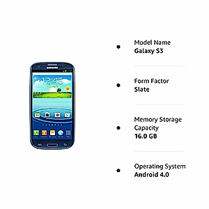 Samsung Galaxy S III/SGH-i747 16GB GSM Unlocked LTE Android Smartphone Blue