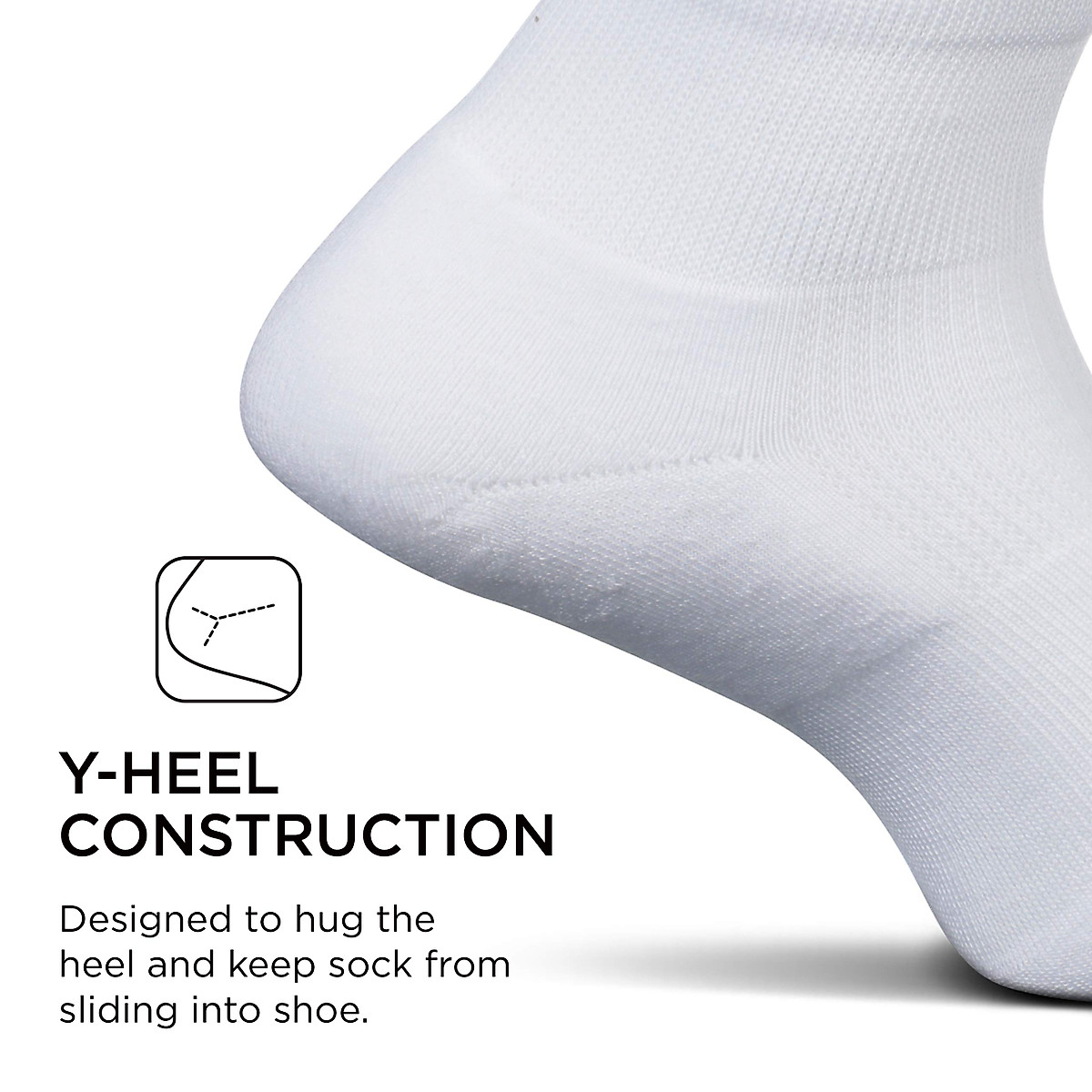 Feetures Unisex Therapeutic Cushion Quarter Sock (Medium, White)
