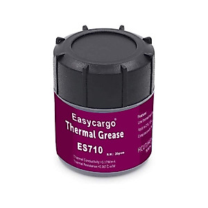 Easycargo 20g Silver Thermal Paste Kit, High Performance Thermal Conductive Grease, Silver Thermal Compound for Cooling Heatsink Laptop PC Processor CPU GPU VGA LED Transistors (20g)