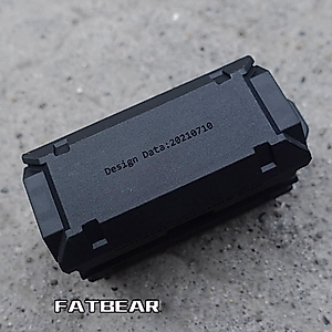 Fat Bear Tactical Military Grade Rugged Shockproof Armor Buffer Protective Shell Skin Case Cover for Sony WF-1000XM4 (Black)