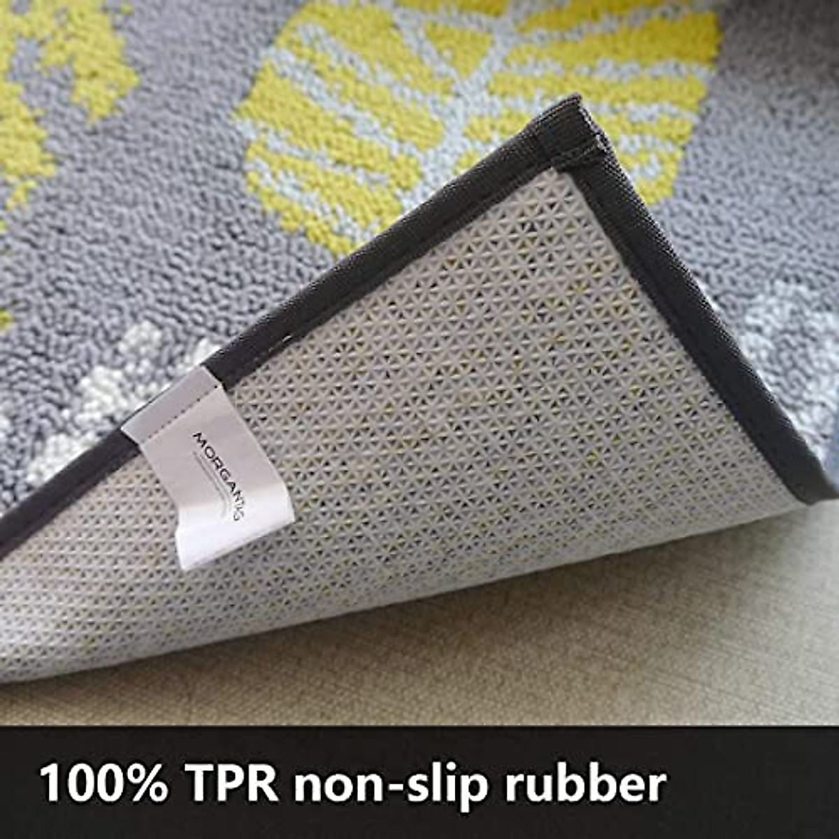 morgantag Indoor Door Mats for Home Entrance,Kitchen Rug Mat Set 2 Pieces17.5 x 27.5/17.5 x 47.5 Non-Slip Absorbent Entrance Rug for Stairs, Entryway, Hallway,Dining Room, Machine Washable Gold