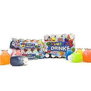 Fun Pops Kids Juice Drink Variety Pack, 6-Ounce 20-Pack, Less Than 1gm Sugar, Flavors Kids Love