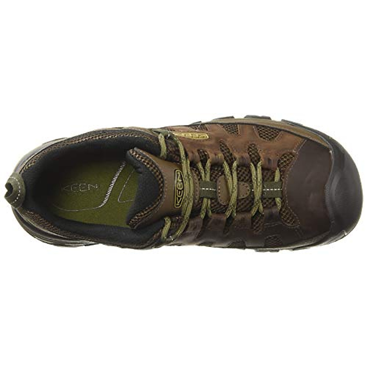 KEEN Men's Targhee Vent Low Height Breathable Hiking Shoes, Cuban/Antique Bronze, 10.5