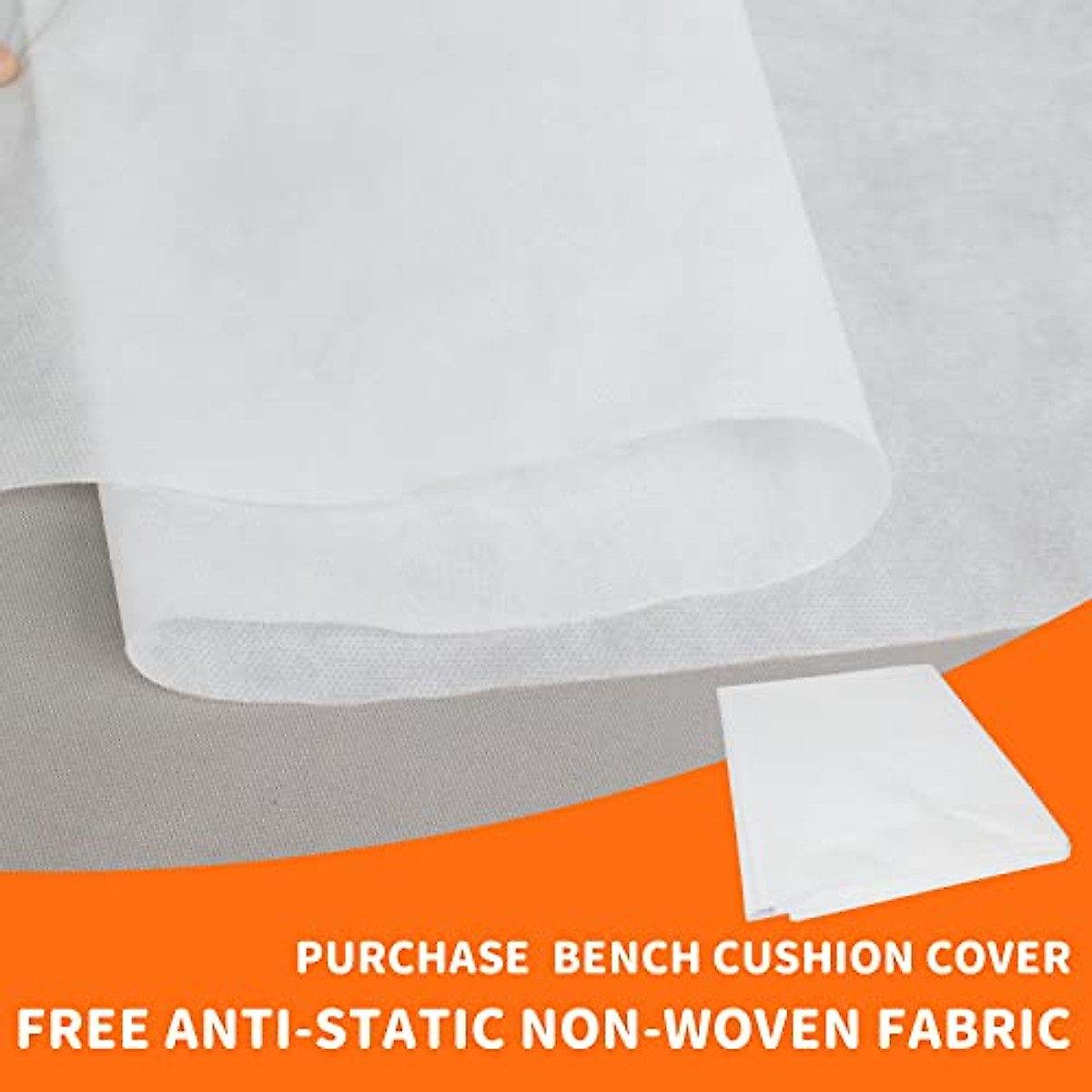 ROFIELTY Bench Cushion Covers,for Indoor/Outdoor Bench Cushion Covers,Window Cushion Covers can be Replaced (45×18×3inch,Idyllic)