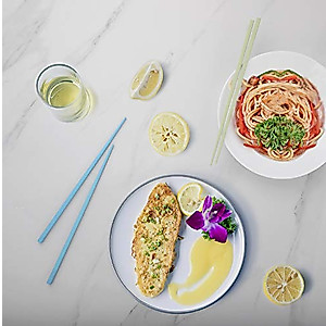 Hiware Reusable Fiberglass Chopsticks Dishwasher Safe, Lightweight, Multicolor - 5 Pairs Gift Set