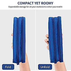 Stumble Guys Pattern Pen Pencil Case Bag Big Capacity Multifunction Storage Pouch Organizer with Zipper Office University for Girls Boy Blue