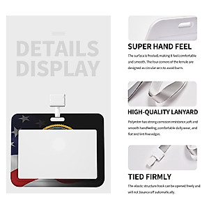 US Bureau of Alcohol Tobacco and Firearms ATF Versatile Premium Horizontal ID Card Badge Holder with Lanyard - Durable, Stylish, and Ideal for All Occasions