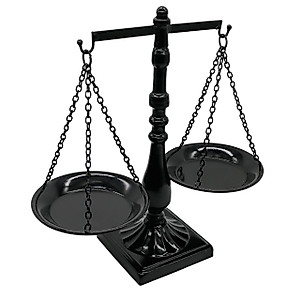 Vintage Style Metal Libra Jewelry Display Tray Cosmetic Organizer Storage, Black