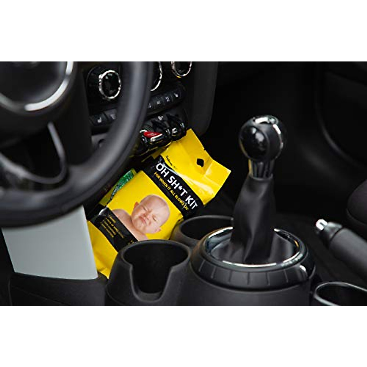 Safety 1st Oh Shit Kit - with Changing Pads, Wipes and More for Accidents on The Go - Funny and Functional (3-Pack)